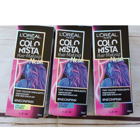 L'Oreal | Hair | Loreal Colorista Hair Makeup Neon Pink Uv Blacklight ...